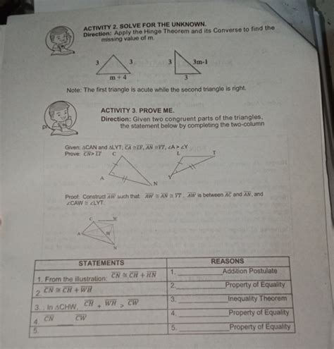 Solved Activity 2 Solve For The Unknown Direction Apply The Hinge