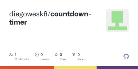 Github Diegowesk8countdown Timer