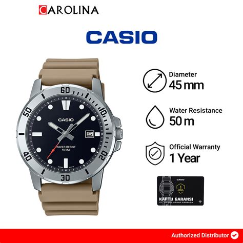 Jual Jam Tangan Casio Mtp Vd01 5e Pria Shopee Indonesia