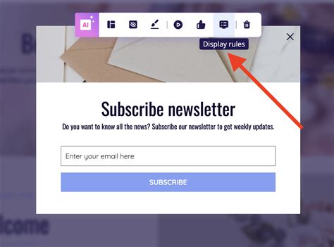 how do i add a pop up on the website hocoos knowledge base