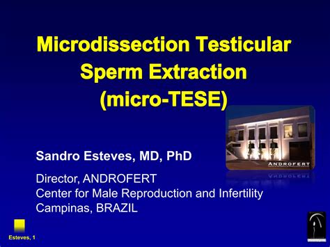 Microdissection Testicular Sperm Extraction PPTX