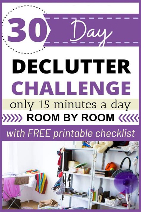 30 Day Declutter Challenge Free Printable Schedule Declutter 30 Day Declutter Challenge Free Printable Schedule Declutter