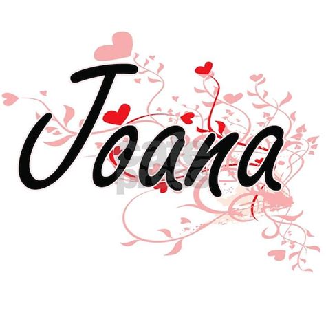 Joana Artistic Name Design With Hear Throw Blanket By Tshirts Plus Cafepress