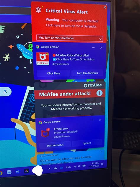 Mcafee Notifications Rcomputerviruses