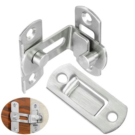 Door Latch Doors Lock 3inch 90degree Right Angle Door Latch Buckle Hasp
