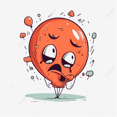 터진 풍선 벡터 얼굴에 눈물이 고인 슬픈 풍선의 스티커 클립 아트 만화 상표 클립 아트 Png 일러스트 및 벡터 에 대한 무료 다운로드 Pngtree