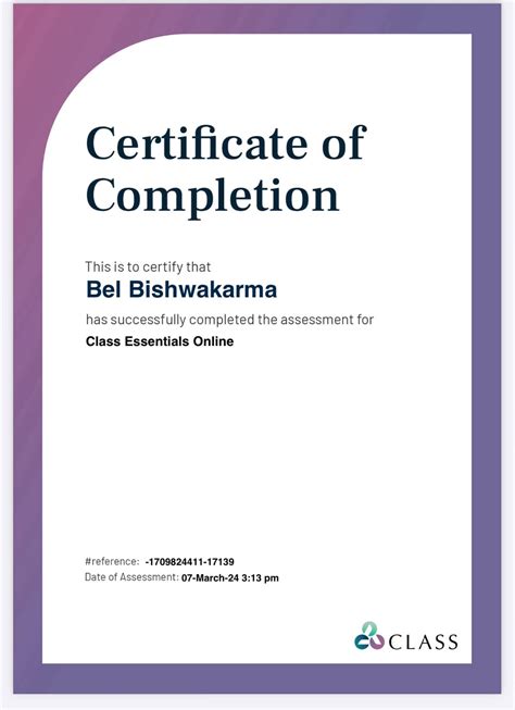 Completed Class Superannuation Essentials Bel Bishwakarma Posted On