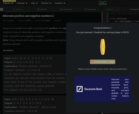 Neha D On Linkedin Geekstreak2024 Deutschebank Python Coding
