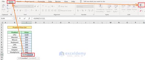 sum formula shortcuts in excel 3 quick ways exceldemy
