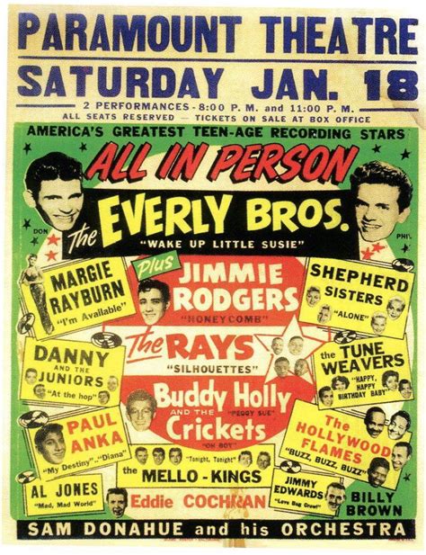 Rock And Roll Everly Brothers Music Concert Posters Concert Posters
