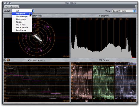 Final Cut Pro 7 Scopes Waveform Monitor Final Cut Pro 7 Scopes Waveform Monitor