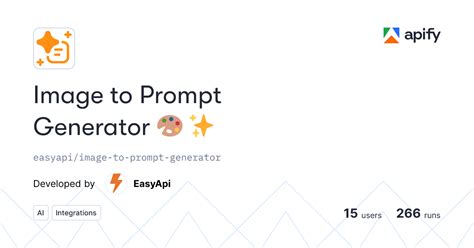 Image To Prompt Generator 🎨 Api In Python · Apify