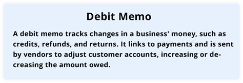 What Is A Debit Memo Memorandum And What Does It Mean Isf