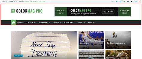 Manage Main Header Layout And Styles Colormag Documentation