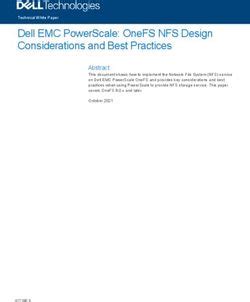 DELL EMC POWERSCALE ONEFS NFS DESIGN CONSIDERATIONS AND BEST PRACTICES DELL