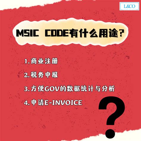 搞不懂 Msic Code？看这里！ L And Co Accountants