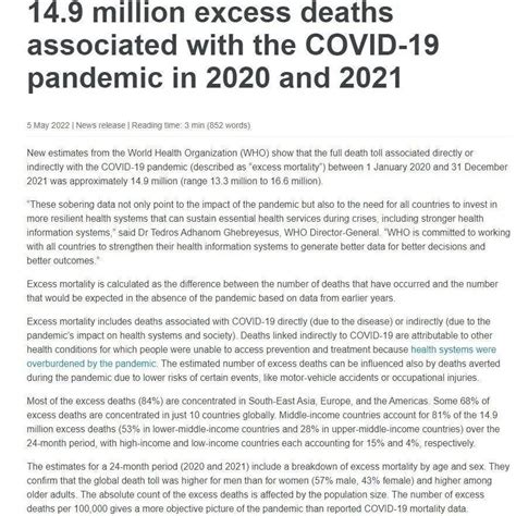 最新，世卫组织发布 死亡 楼都没 国家