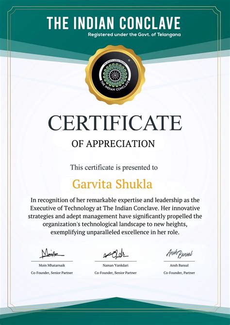 Garvita Shukla On Linkedin Internshipjourney Indianconclave Appreciation