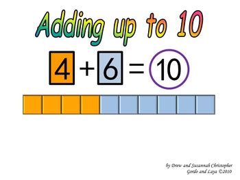 Adding Up To 10 By Read The Reviews Teachers Pay Teachers