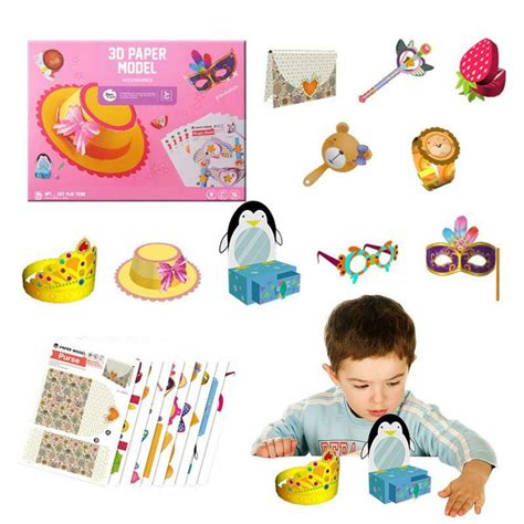 접이식 종이 공예 아트 프로젝트 키트 3d 종이 모델 세트 유치원 교육 장난감 아트 프로젝트 용품 예술 및 공예 Diy 장난감