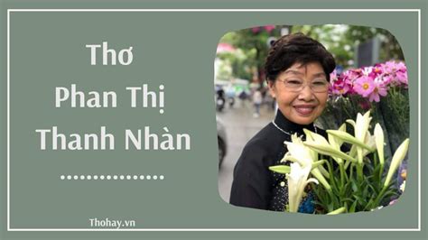 Thơ Phan Thị Thanh Nhàn [tác Giả Tác Phẩm Tuyển Tập Thơ]