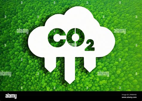 Co2 Emission Concept Depicting Issue Of Carbon Dioxide Emissions And Its Impact On Nature In