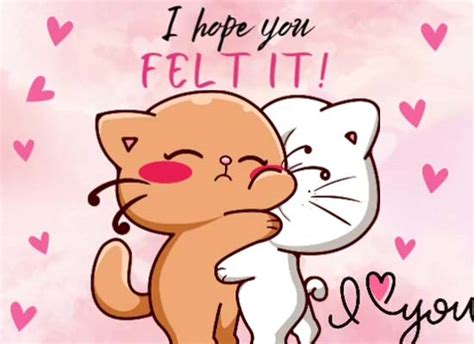 Hugged You In My Thoughts Love Free Hugs Ecards Greeting Cards 123 Greetings