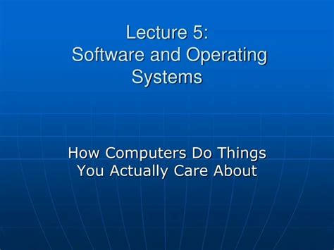 Ppt Unlocking The Digital World Introduction To Software And Operating Systems Powerpoint