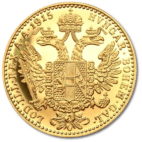 1 Ducat Austriandutch Gold Coin Bu 1915 Austrian Gold Coin