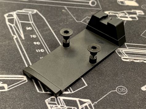 Hero Custom Rmr Mount Base With Raised Sight Set For Sig Vfc M17 M Boomarms