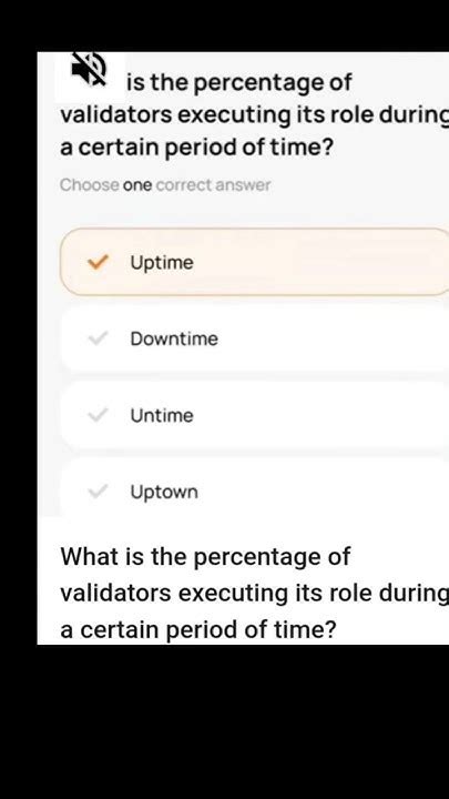 What Is The Percentage Of Validators Executing Its Role During A Certain Period Of Time