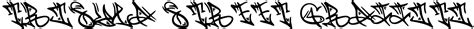 Trisula Street Graffiti Font View