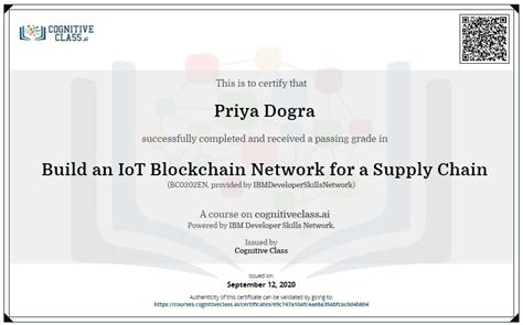 Build An Iot Blockchain Network For A Supply Chain Exam Answers Cognitive Class