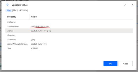 file s lastmodified is not accurate when being fet power platform