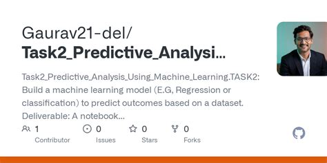 Github Gaurav21 Deltask2predictiveanalysisusingmachinelearning Task2predictive