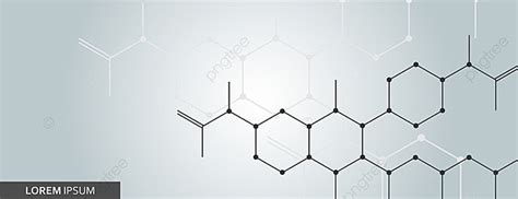 Chemistry Abstract Background With Hexagonal Molecular Structure