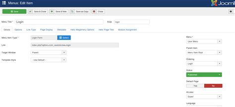 php login menu not showing in guest session in joomla stack overflow