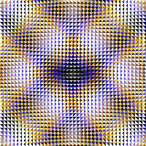 Geometric Seamless Pattern Of A Cubes In Low Poly Style Stock Vector