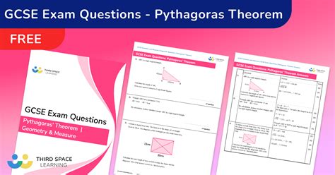 Pythagoras Theorem Exam Questions Gcse Maths Free