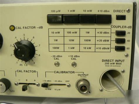 Wavetek Model 1018b Log Lin Rf Peak Power Meter