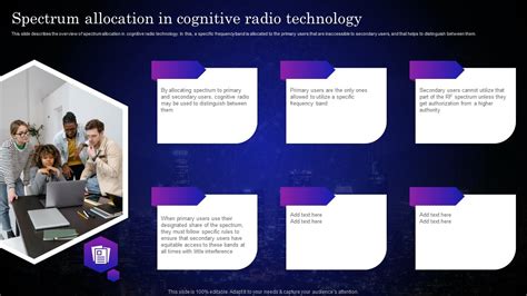 Cognitive Sensors Spectrum Allocation In Cognitive Radio Technology Ppt Powerpoint