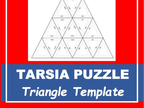 Tarsia Puzzle Triangle Editable Template Teaching Resources