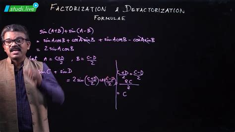 Math Trigonometry Factorization And Defactorization Formulae Part 1