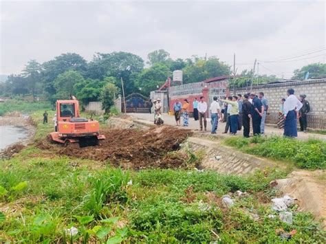 လားရှိုးမြို့အနီးရှိ စိုက်ပျိုးမြေများအတွက် ရေလုံလောက်မှုရရှိစေရေးအတွက် ကွင်းဆင်းကြည့်ရှုစစ်ဆေး