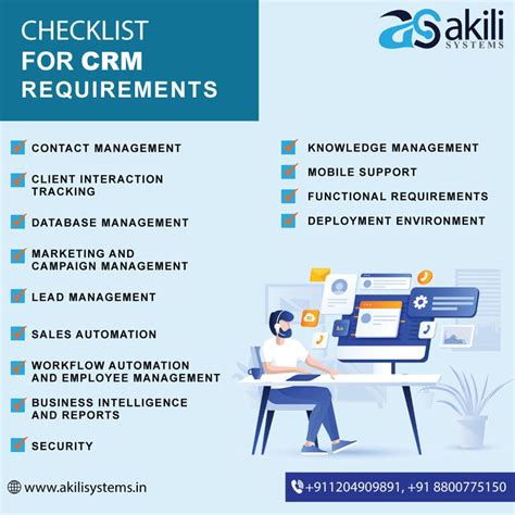 Checklist For CRM Requirements Akili Systems Crm Knowledge Management Employee Management