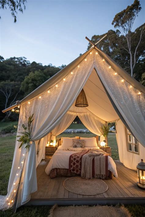 13 Stylish Glamping Tent Decorating Ideas