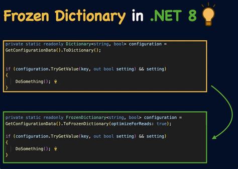 Frozen Dictionary Longliving Configuration Data Performance