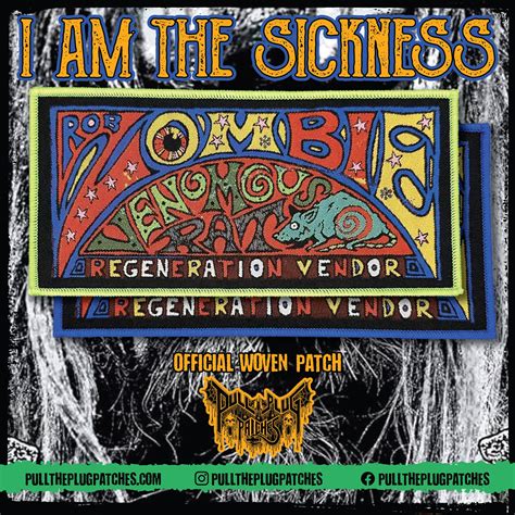 Rob Zombie Venomous Rat Regeneration Vendor Pull The Plug Patches