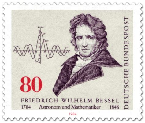 Friedrich Wilhelm Bessel Astronom Mathematiker Briefmarke 1984
