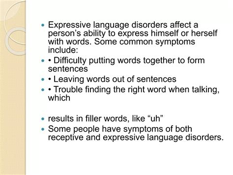 Speech And Language Disorder Pptx